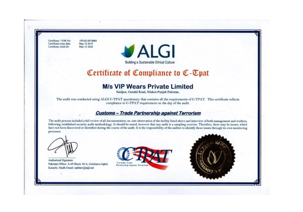 Certificates – VIP Group